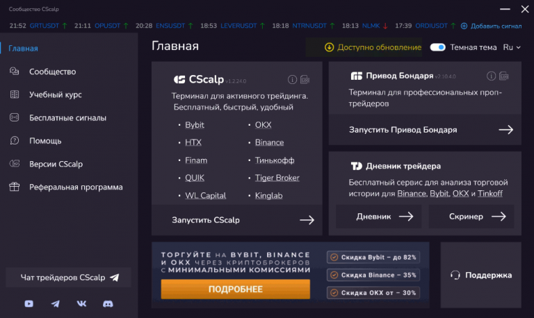 Обзор на торговый терминал CScalp 2024 ⭐ Finandy